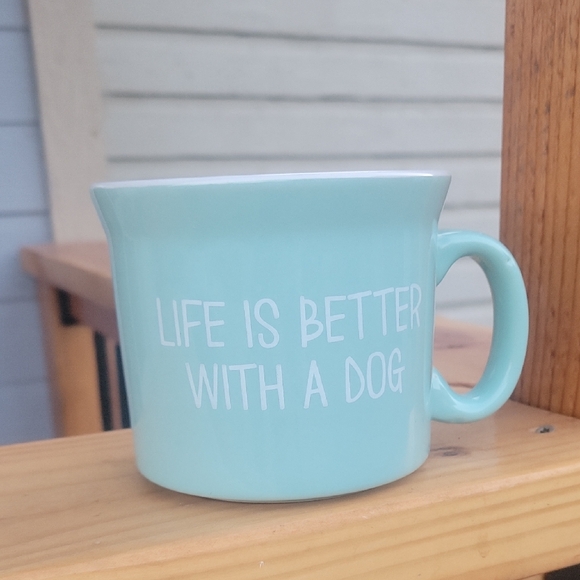 Harry & David | Dining | Nwt Life Is Better With A Dog Light Blue Mug ...